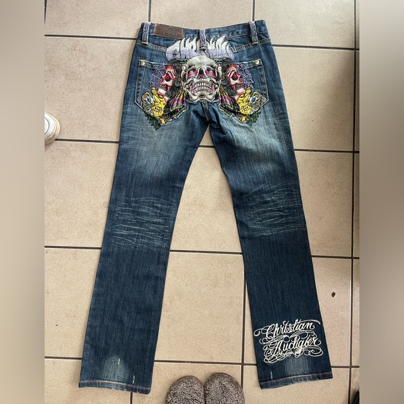 Christian Audigier | Jeans | Christian Audigier Ed Hardy Embroidered ...